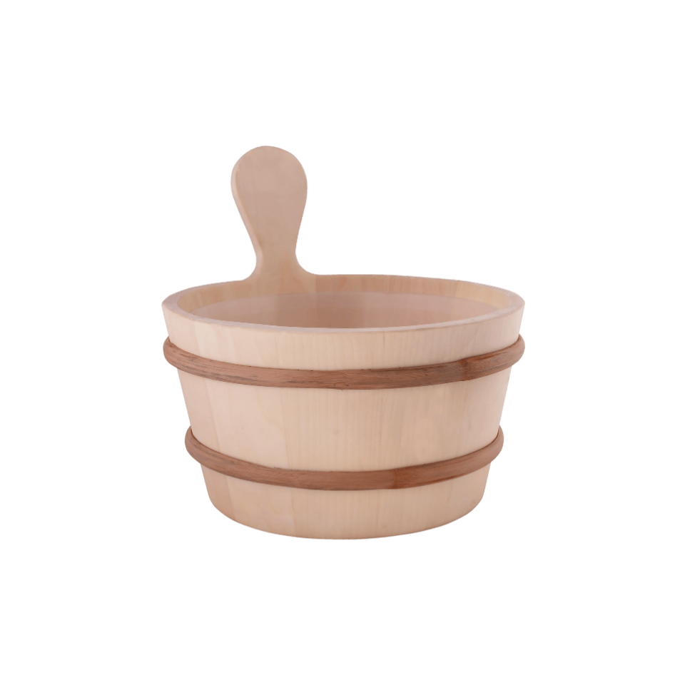 1 Gallon Aspen Sauna Bucket with Aspen Dipper – The Sauna Place
