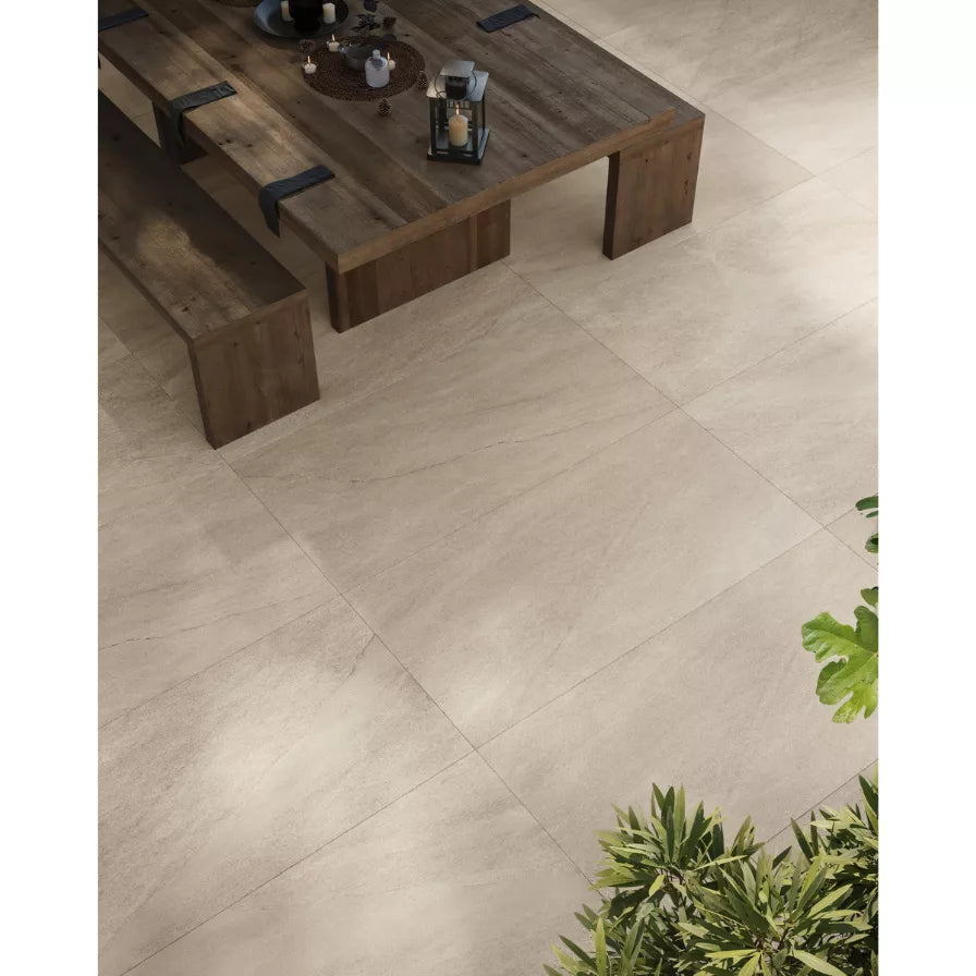 Thera Porcelain Accent Tile Almond color | The Sauna Place