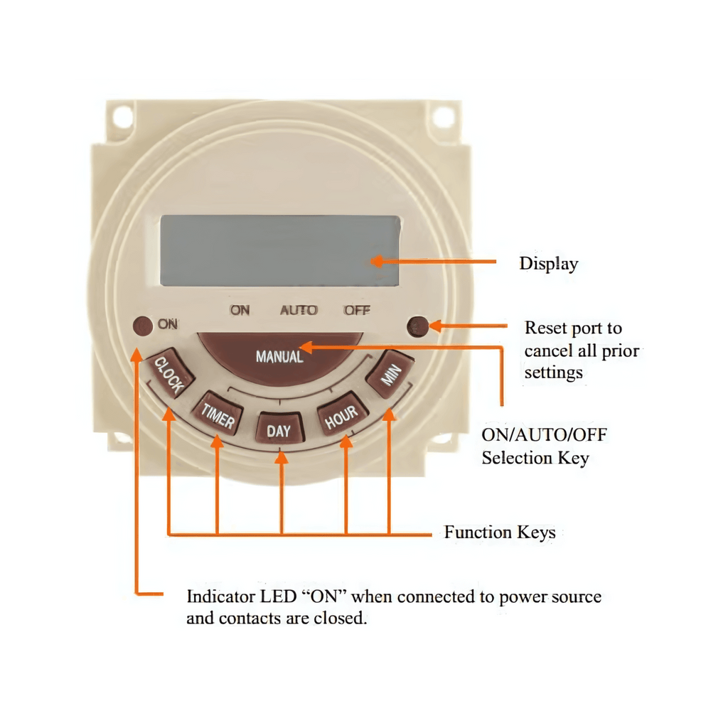 24 Hour Programmable Digital Timer | Scandia – The Sauna Place