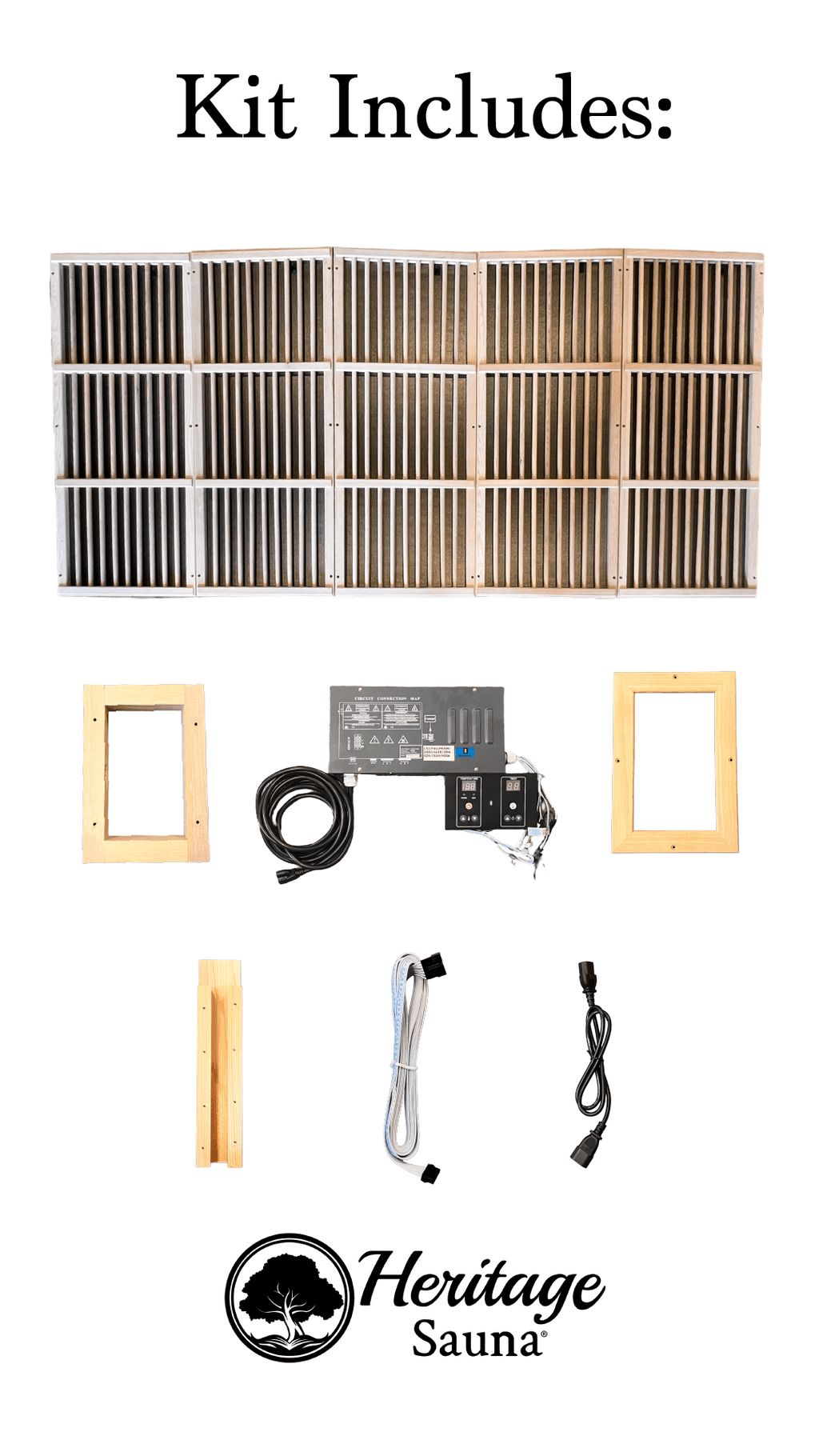 Heritage™ 5 Infrared Panel & Control Package – The Sauna Place