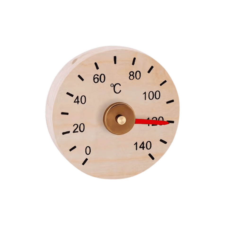 Aspen Round Thermometer F 3.25" Diameter | The Sauna Place