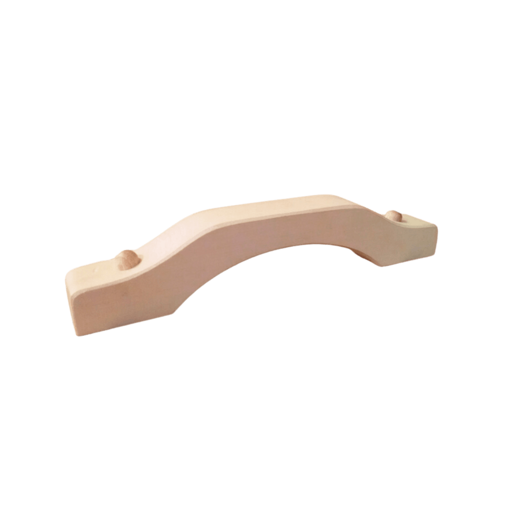 Curved wood Door Handle (10 5/8" x 1 5/16"w x 2 1/8"d ) | The Sauna Place