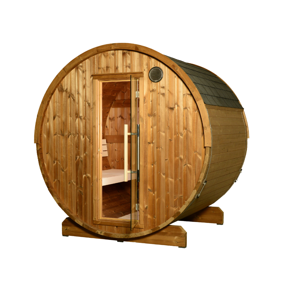 Harvia Kuuma 4-Person Barrel Sauna – The Sauna Place