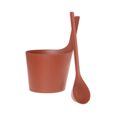 Rento Pisara Sauna Pail and Ladle Set – Bark Brown (5 Liters) – The ...