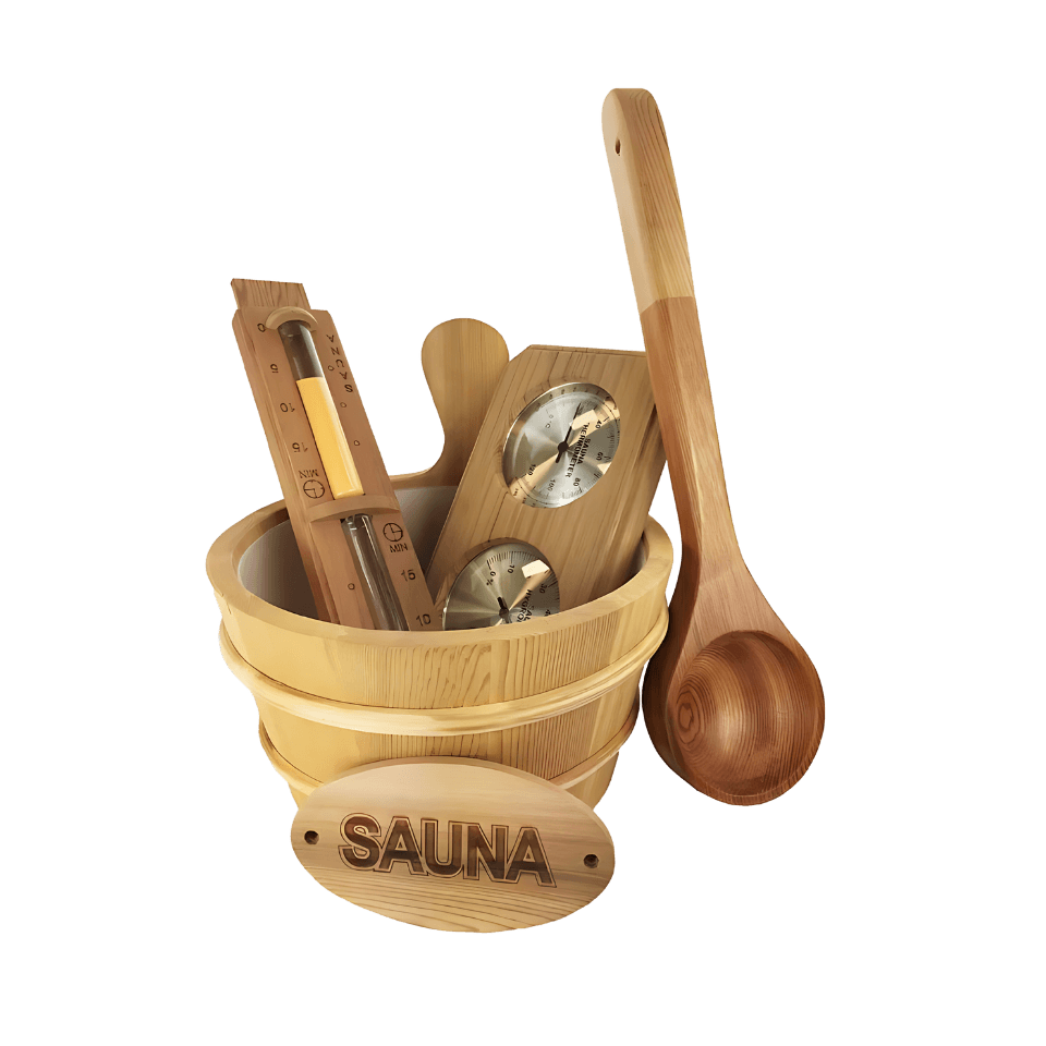 Cedar - Sauna Accessories Set #4 | The Sauna Place