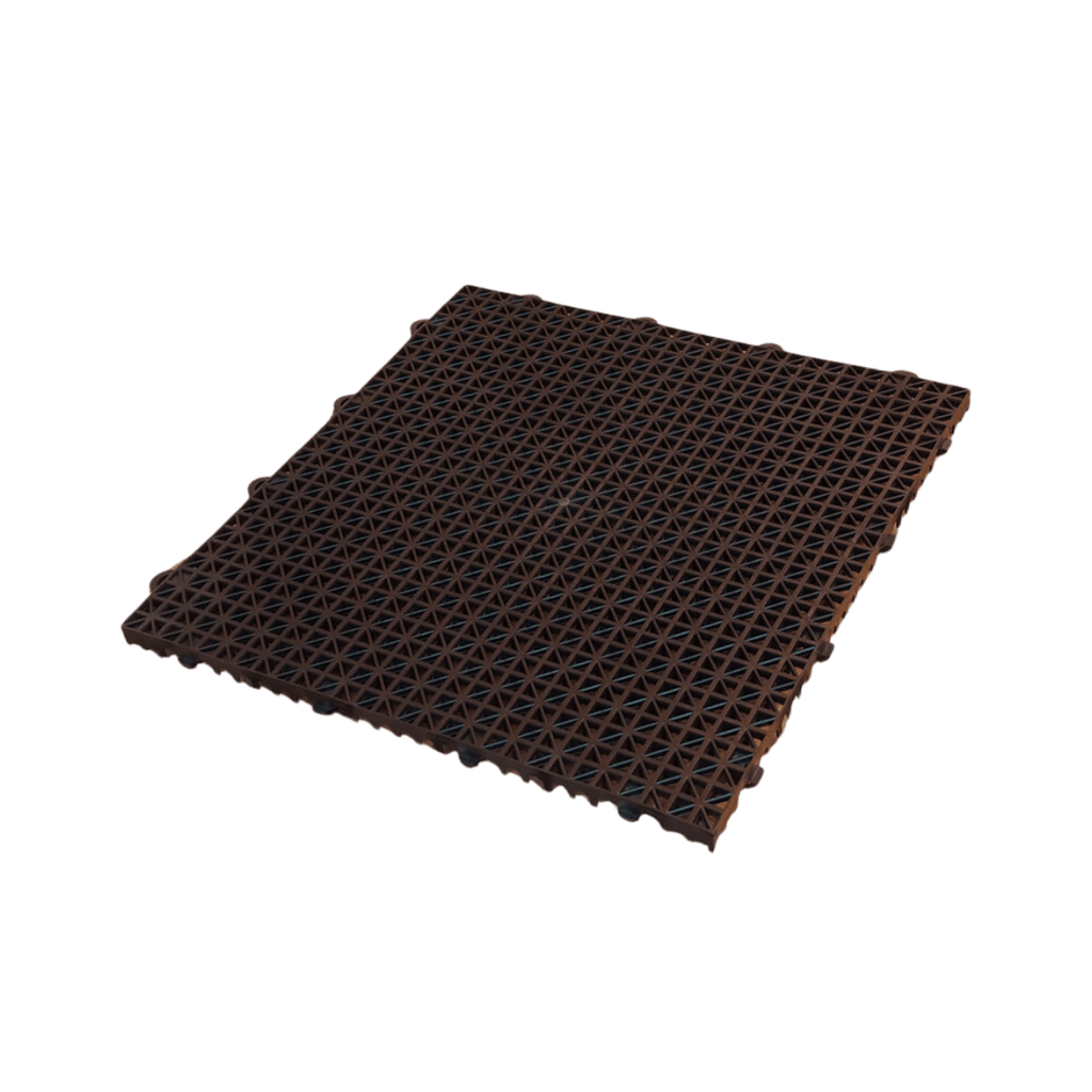 Superdek plastic non-slip floor tiles - BLACK – The Sauna Place