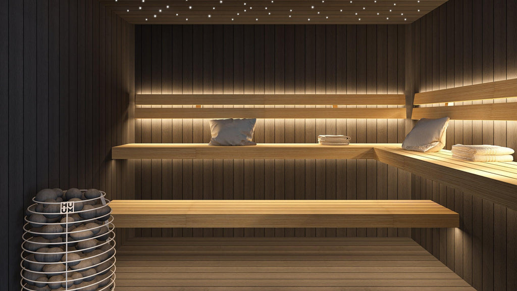 Custom Indoor Cedro Sauna™ The Chess 6’x6’ cut to your precise ...