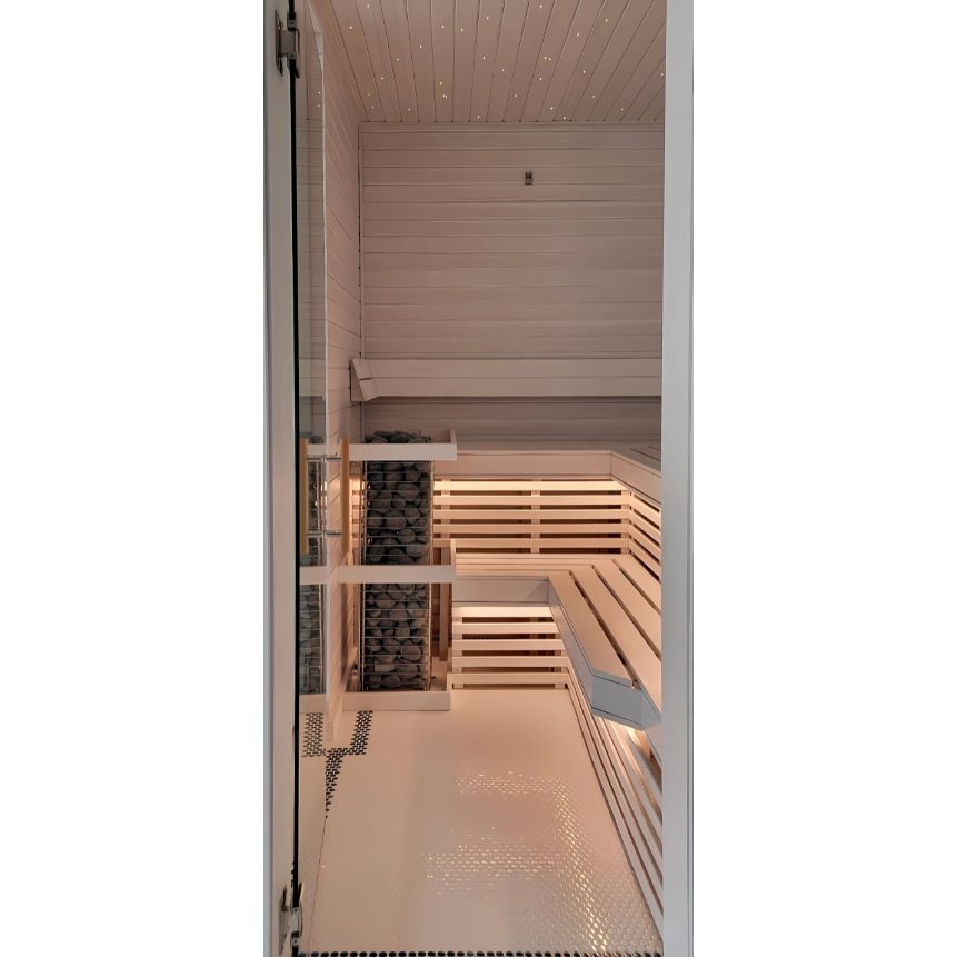 Custom Indoor Cedro Sauna™ The Nautical 8’x10’ cut to your precise ...
