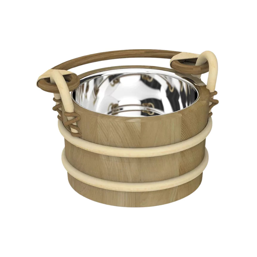 Cedar Sauna Bucket with Stainless Steel Lining – 2L – The Sauna Place